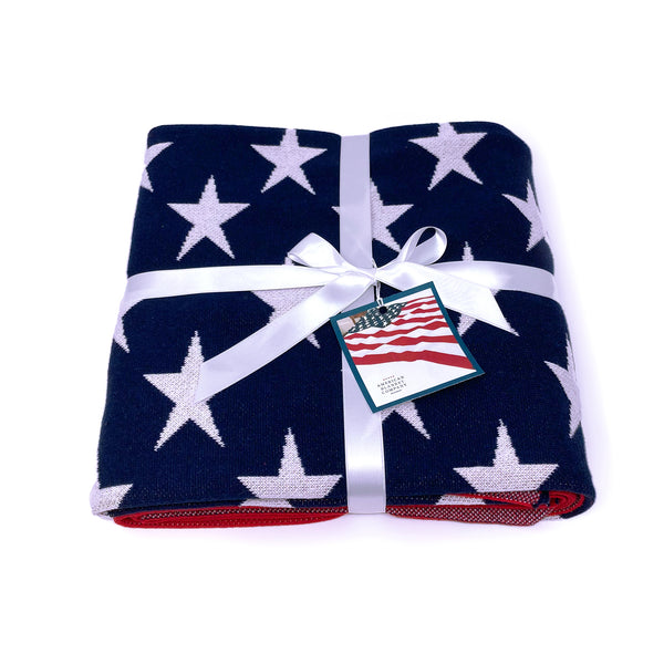 American Flag Knit Throw Blanket | Shop Cozy Patriotic Style